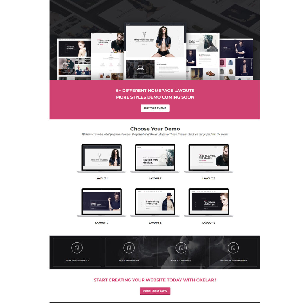 Oxelar - Multipurpose Responsive Magento Theme - MasterBundles