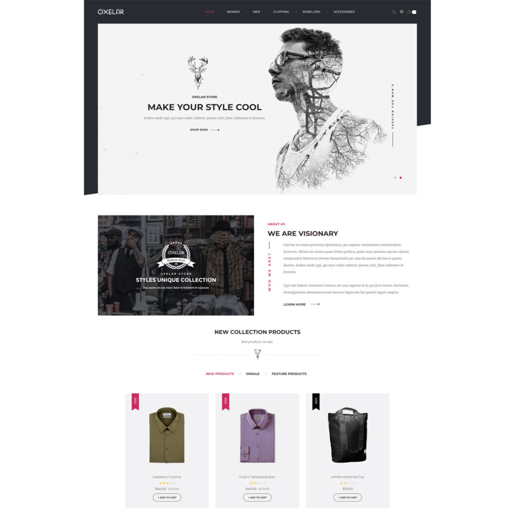 Oxelar - Multipurpose Responsive Magento Theme - MasterBundles