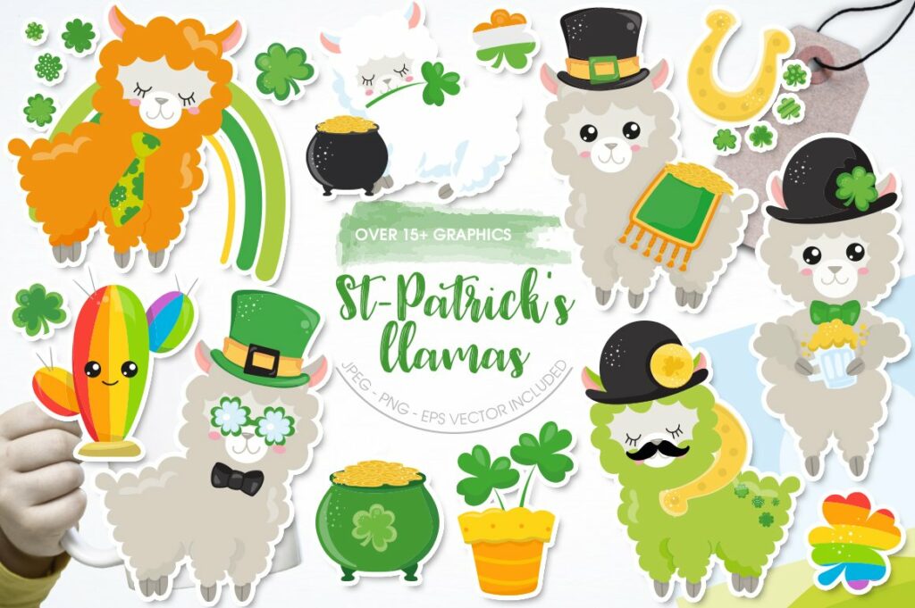 St Patrick's Llamas – MasterBundles