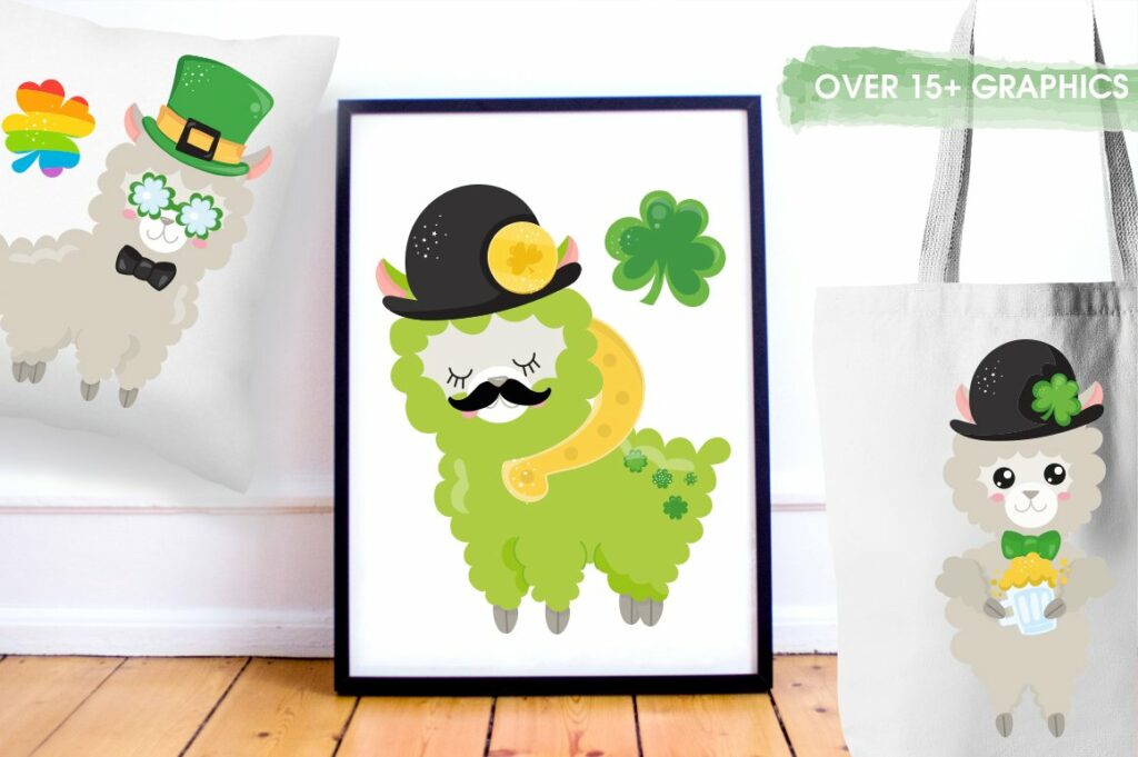 St Patrick's Llamas – MasterBundles