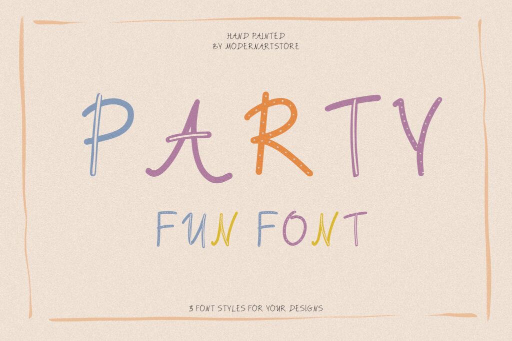 FUN PARTY - Handwritten Font – MasterBundles
