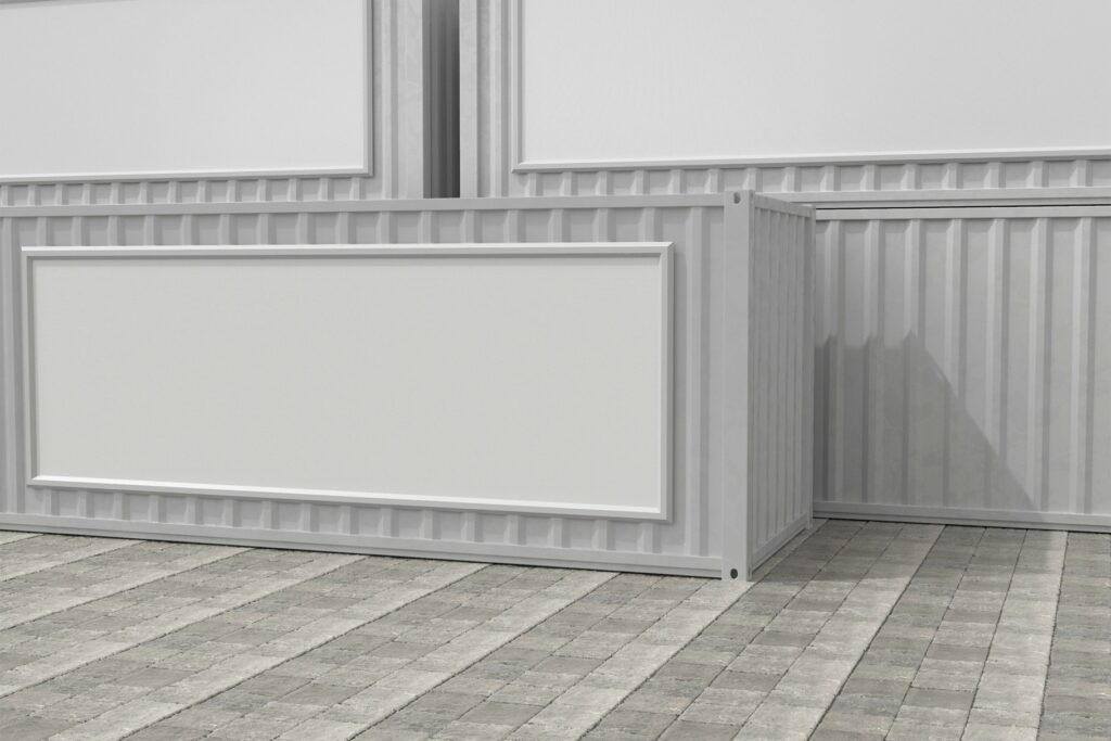 3d Banners Mockup on Container – MasterBundles