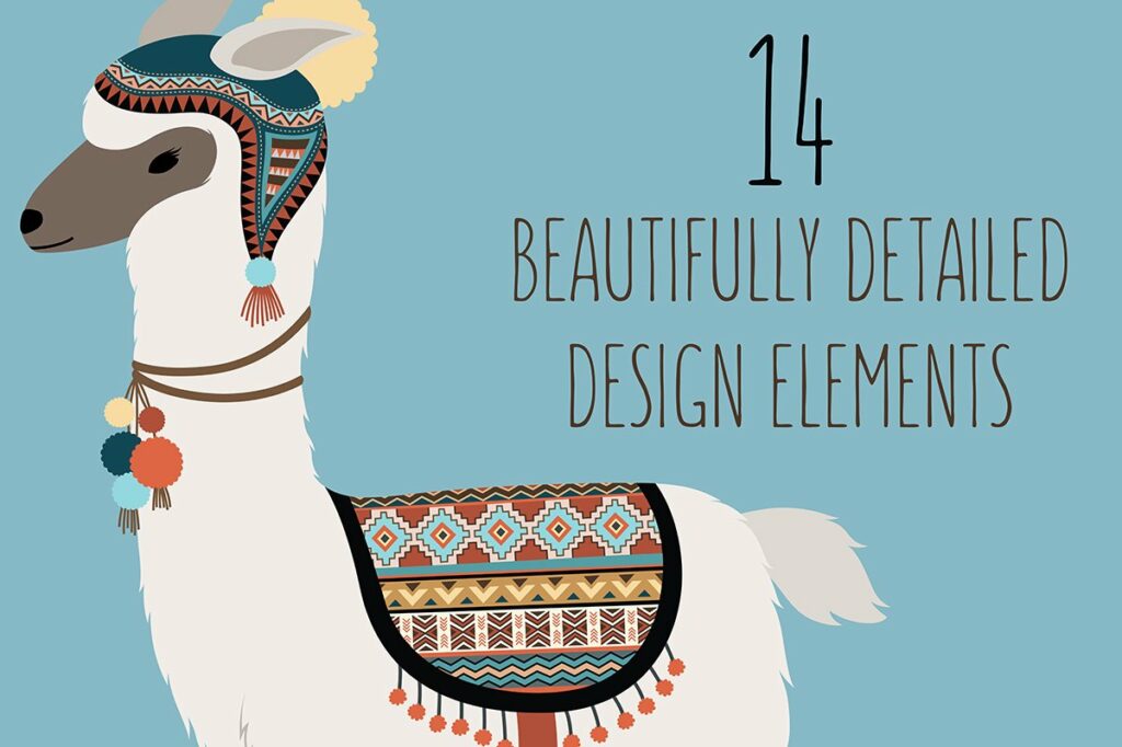 Llama and Cactus Clipart Bundle – MasterBundles