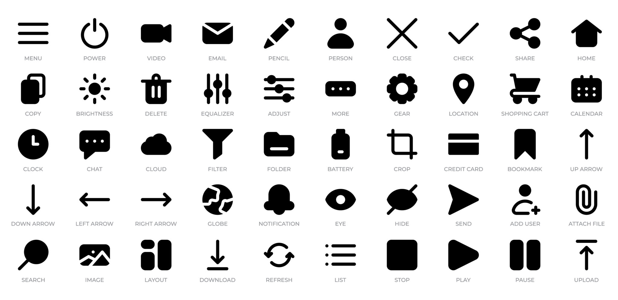 User Interface Icons Pack