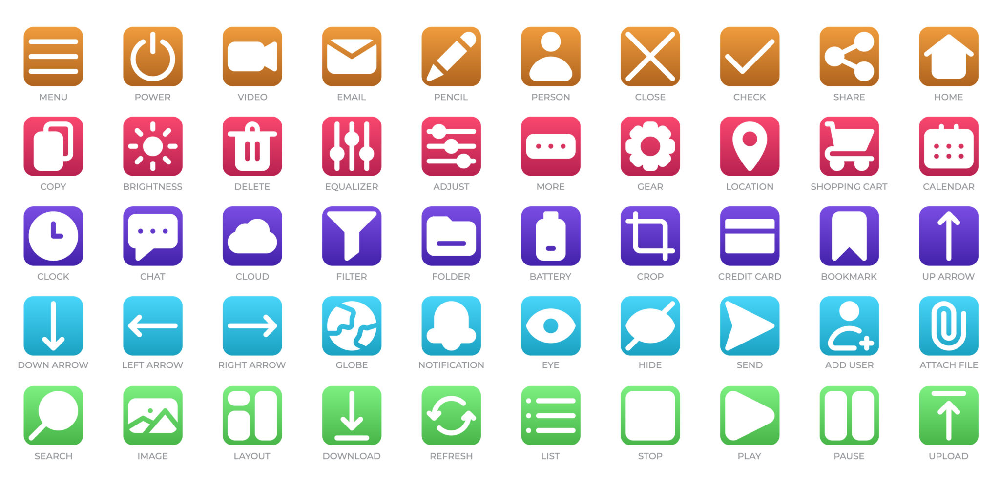 User Interface Icons Pack