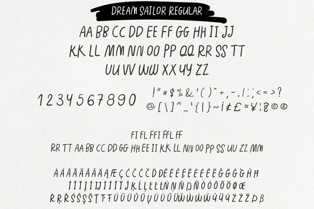 Dream Sailor Font Duo – MasterBundles