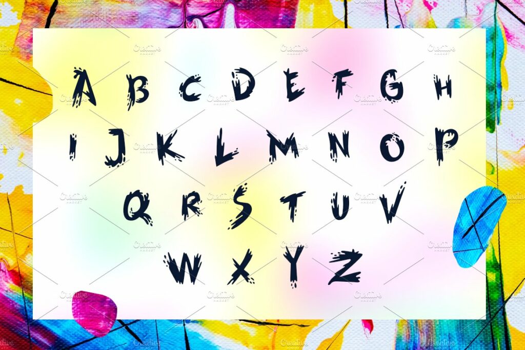Paint Riot | splash font – MasterBundles