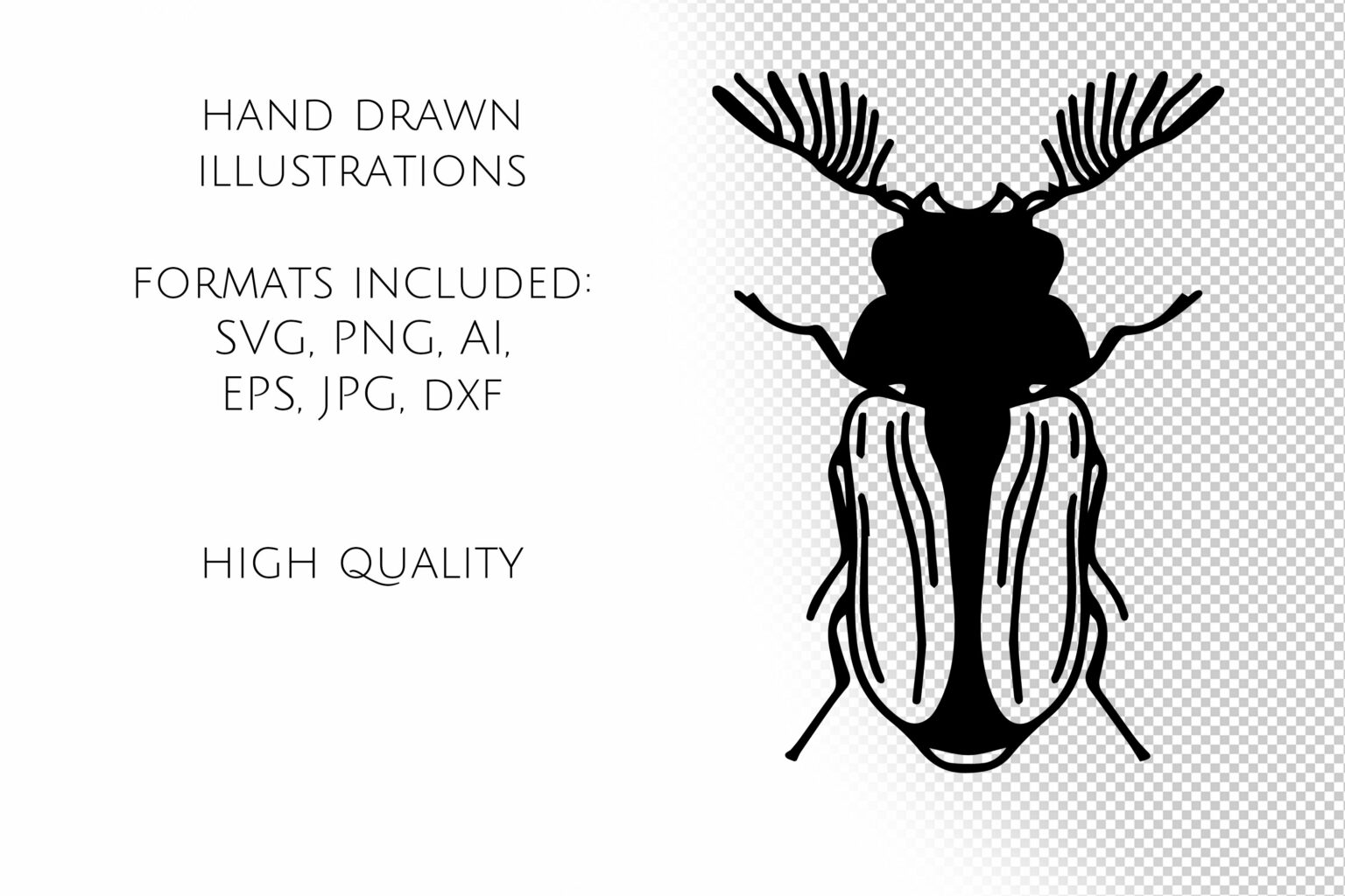 Bugs Line Art Vector SVG – MasterBundles