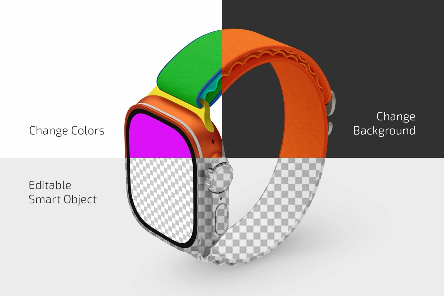 Apple Watch Ultra Mockup Set – MasterBundles