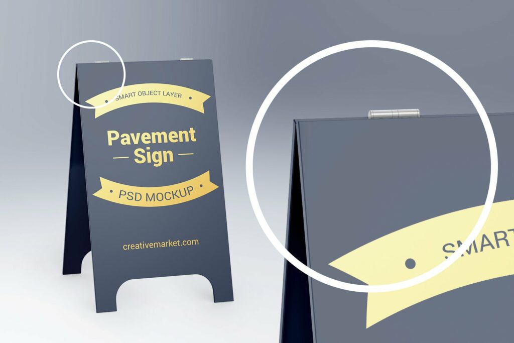 Pavement Sign Mockup – MasterBundles