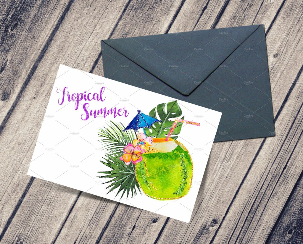 Tropical Summer Clip Art – MasterBundles