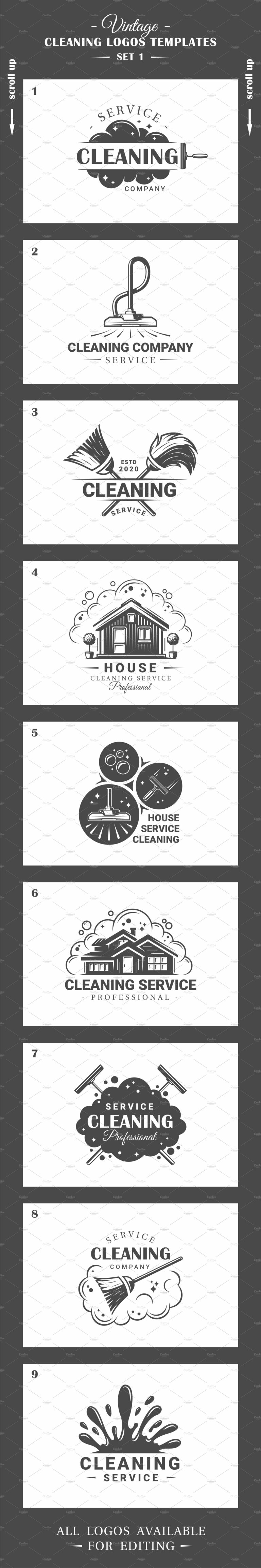 18 Cleaner Service Logos Templates – MasterBundles