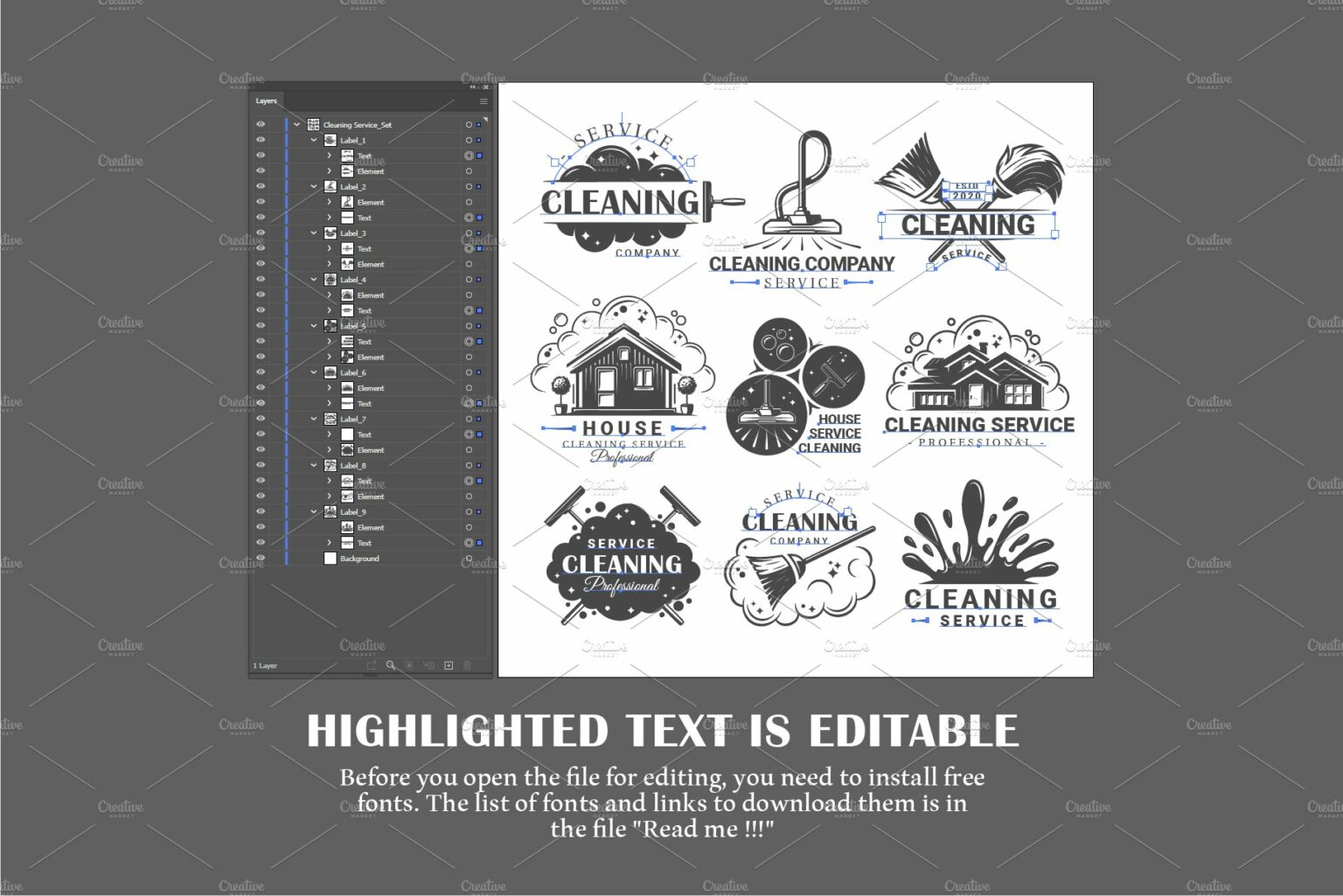 18 Cleaner Service Logos Templates – MasterBundles