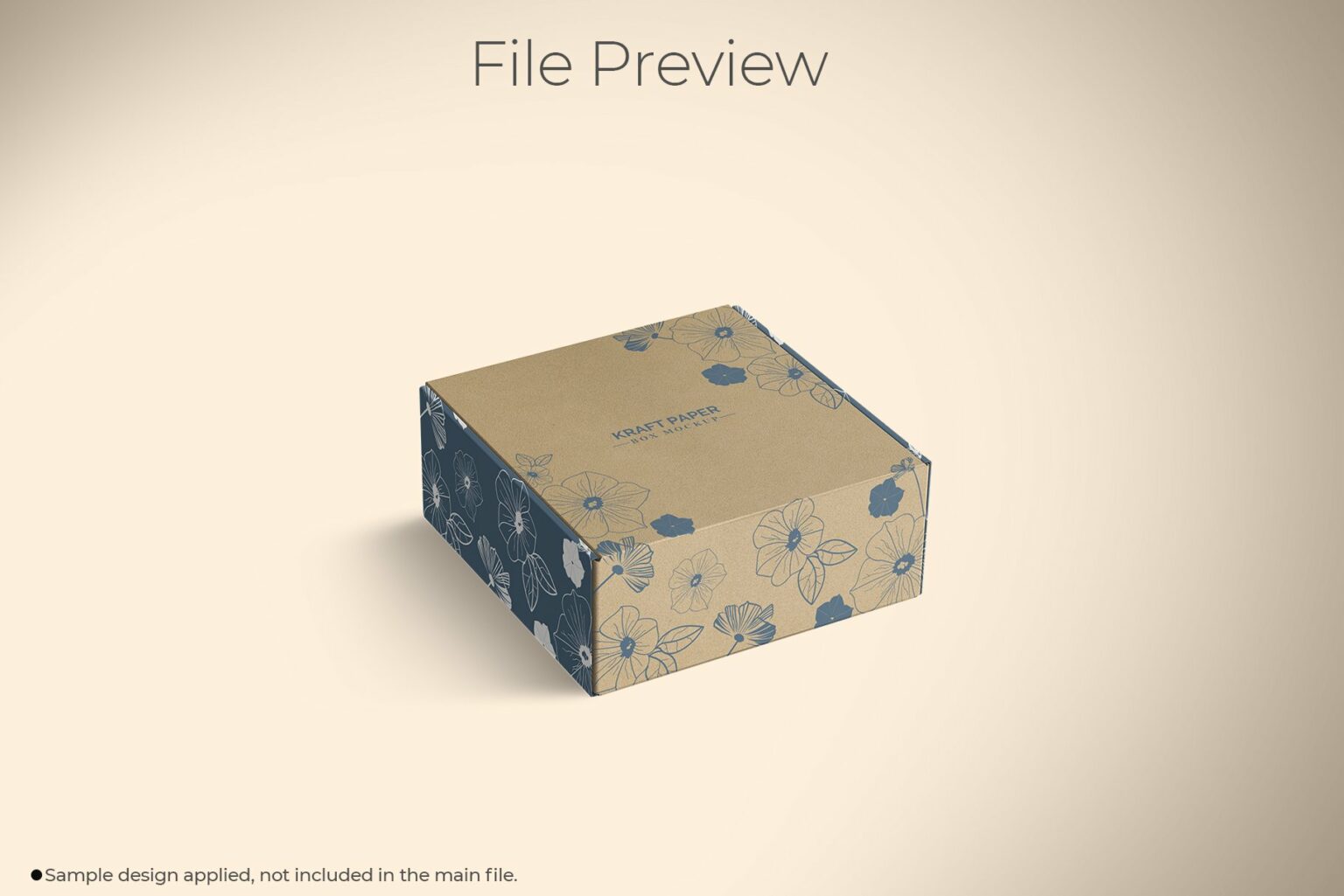 Square Kraft Paper Mailer Box Mockup – MasterBundles