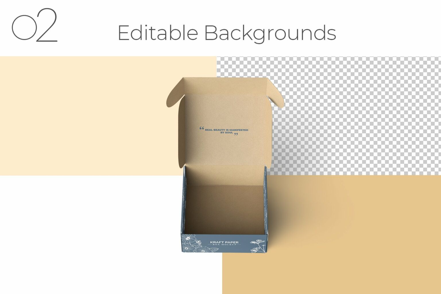 Square Kraft Paper Mailer Box Mockup – MasterBundles