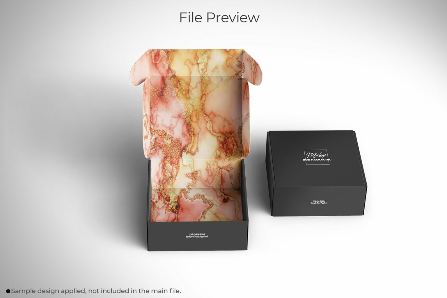 Front Tuck Square Mailing Box Mockup – MasterBundles