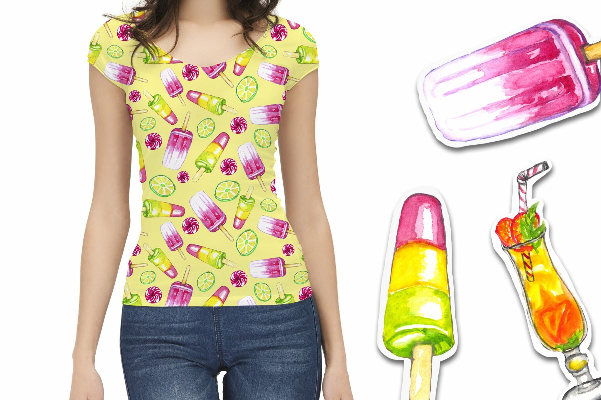 Watercolor Sweet collection pattern – MasterBundles