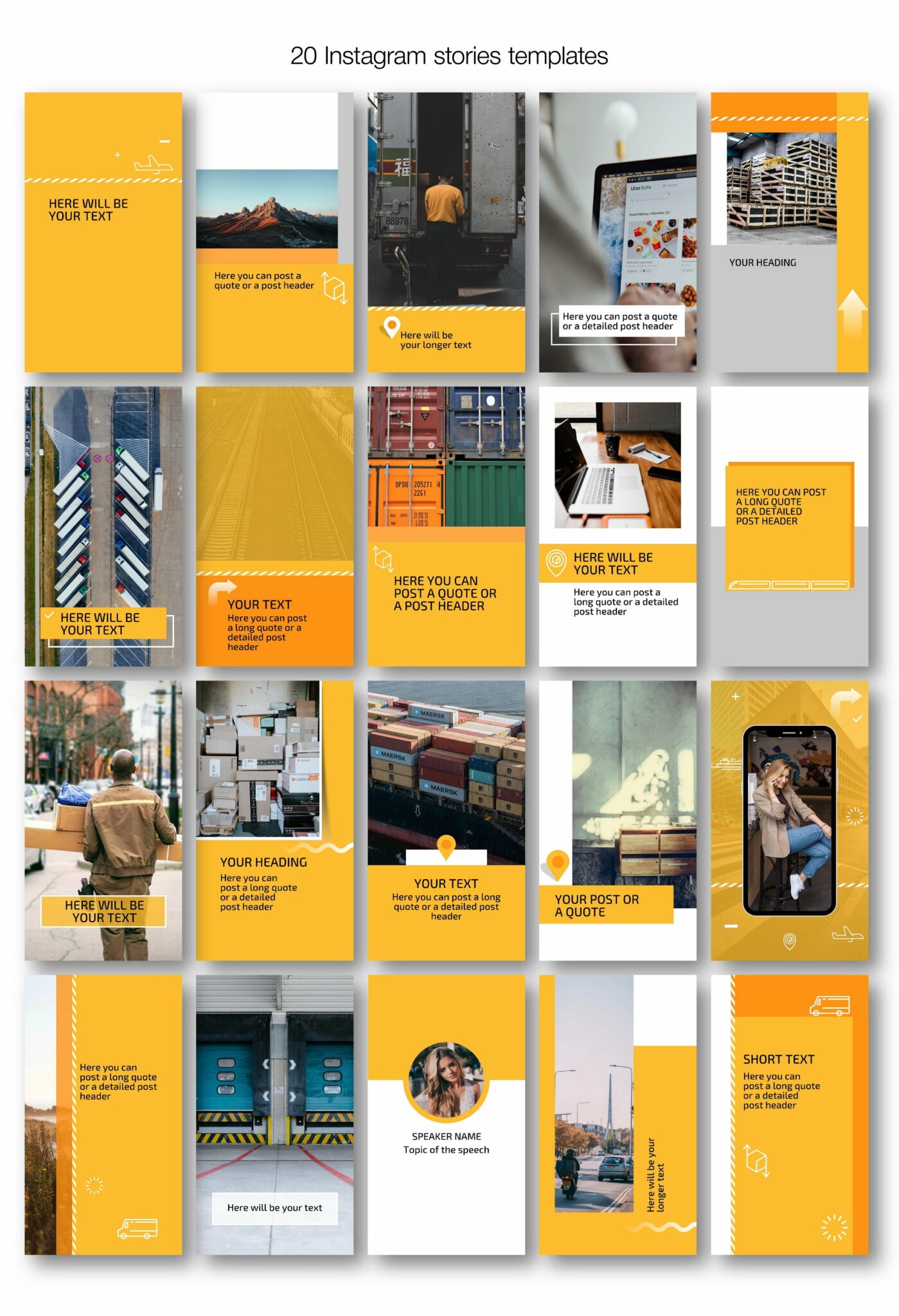 Delivery CANVA Instagram Template – MasterBundles