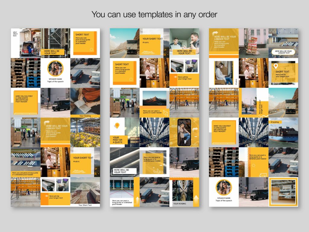Delivery CANVA Instagram Template – MasterBundles