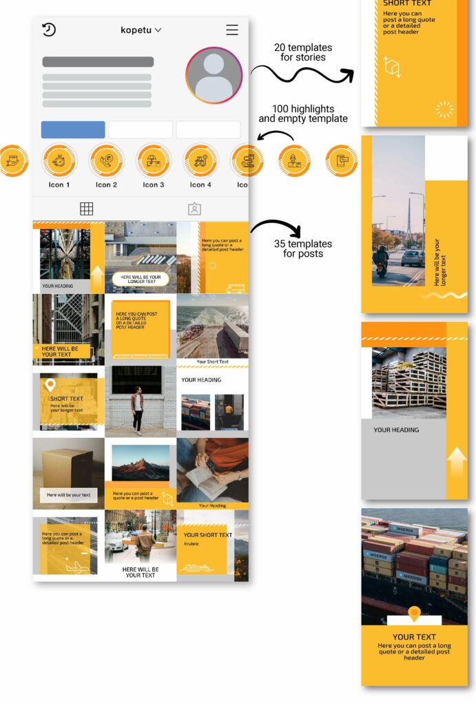 Delivery CANVA Instagram Template – MasterBundles