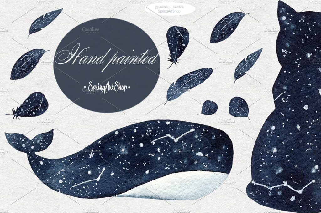 Star animals clipart & patterns – MasterBundles