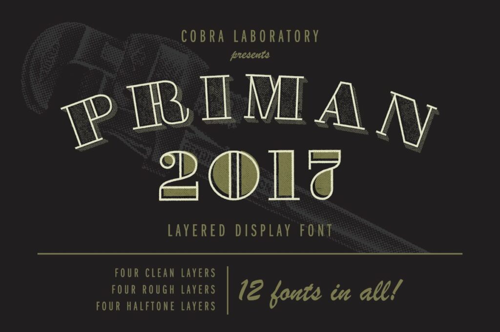 Priman Layered Display Font – MasterBundles