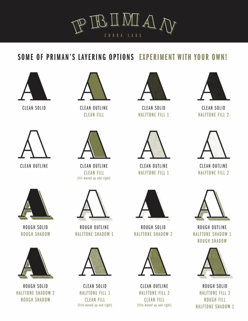 Priman Layered Display Font – MasterBundles