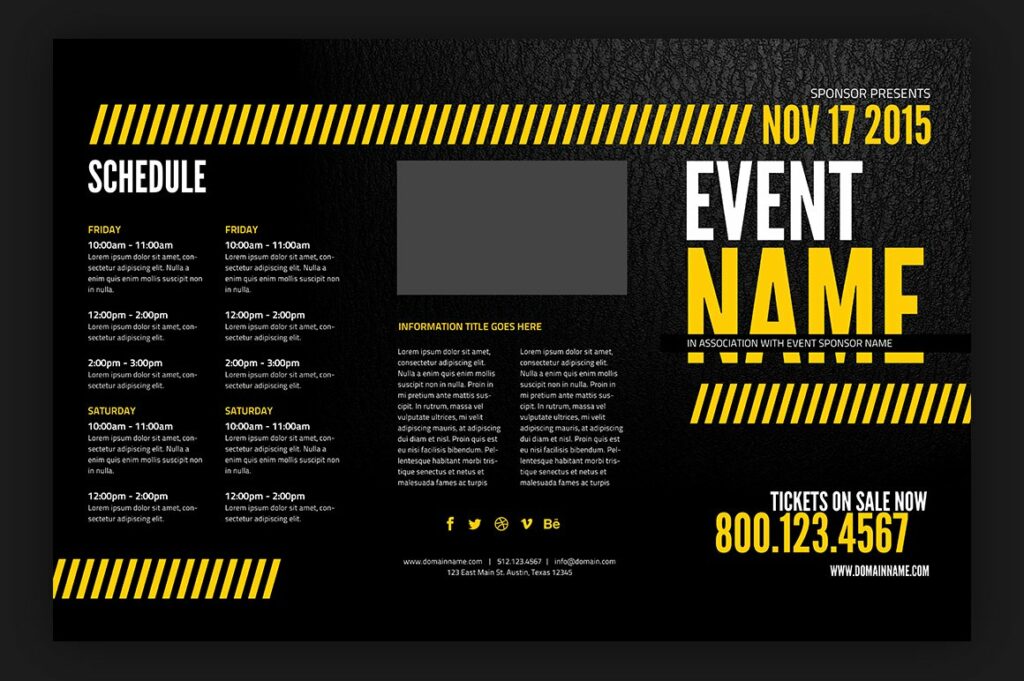 Print-Ready Event Brochure Mockup – MasterBundles