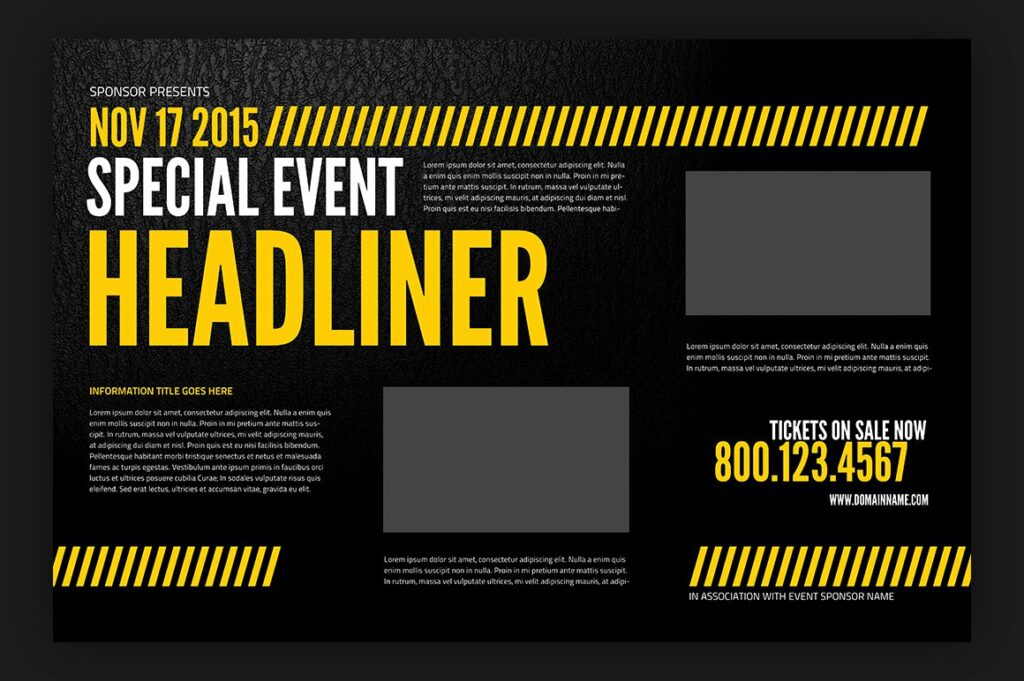 Print-Ready Event Brochure Mockup – MasterBundles