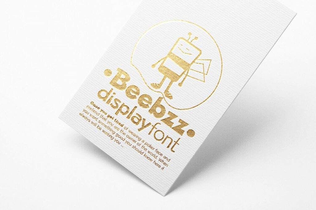 Beebzz. Child kid fun font. Display. – MasterBundles