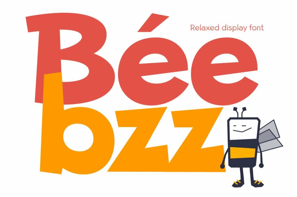 Beebzz. Child kid fun font. Display. – MasterBundles