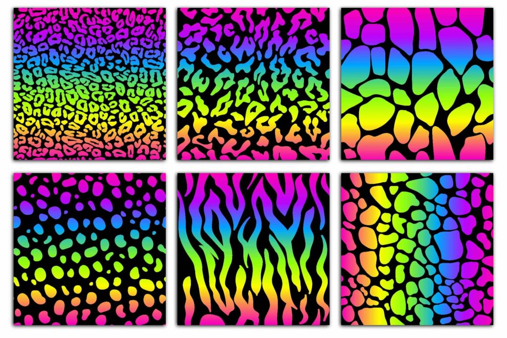 Neon Animal Print Digital Paper – MasterBundles
