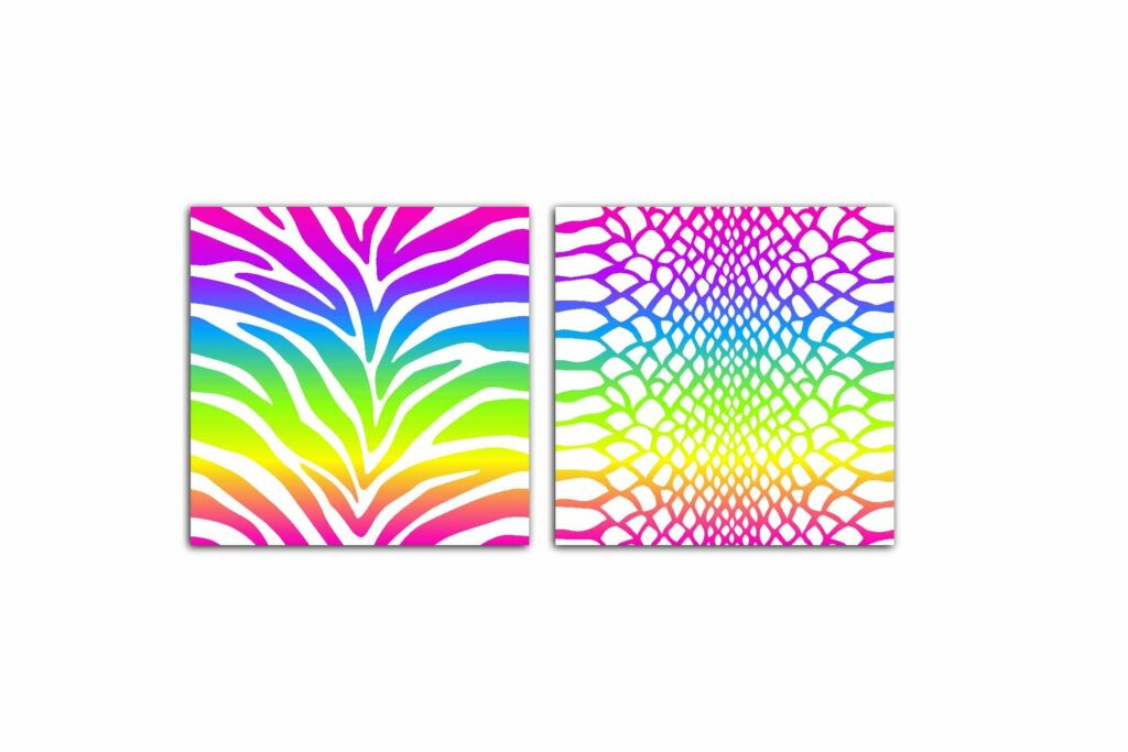 Neon Animal Print | Rainbow Safari – MasterBundles