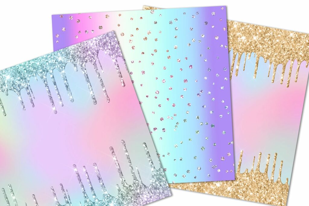 Rainbow Sparkle Party Backgrounds – MasterBundles