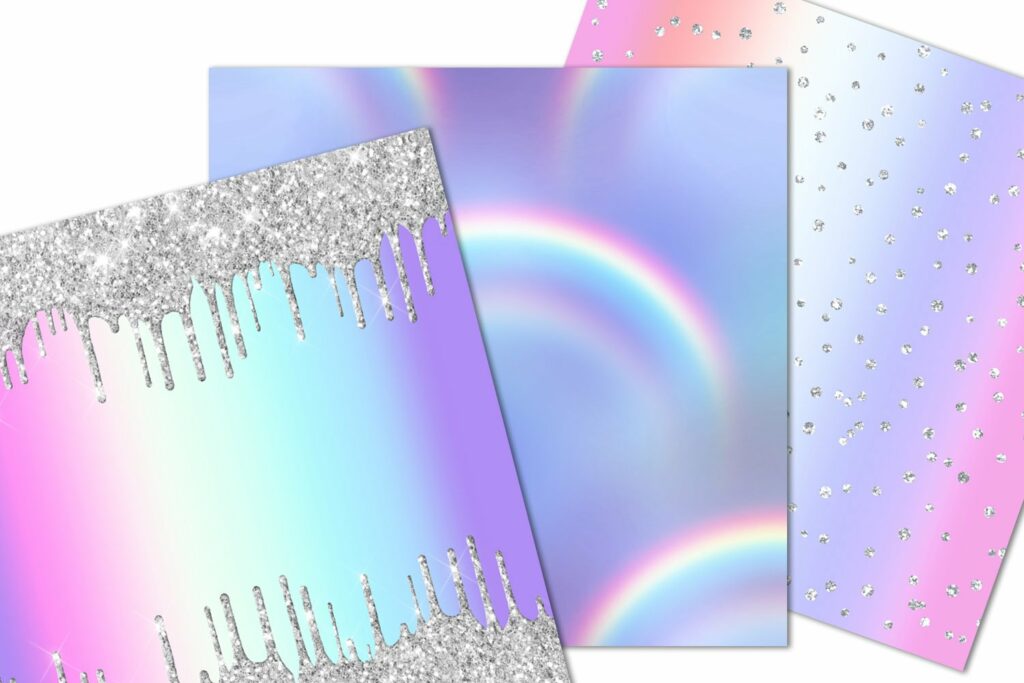 Rainbow Sparkle Party Backgrounds – MasterBundles