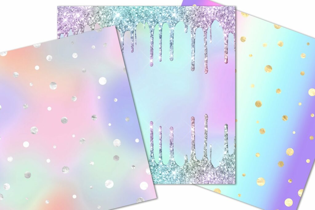 Rainbow Sparkle Party Backgrounds – MasterBundles