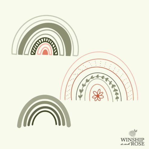Rainbow Clip Art - Boho Rainbows – MasterBundles