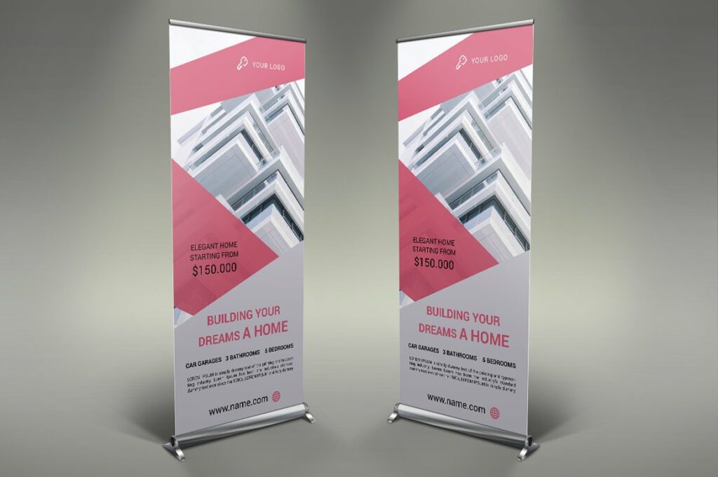 Real Estate Roll-Up Banner - SK – MasterBundles