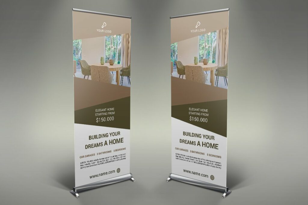 Real Estate Roll-Up Banner - SK – MasterBundles
