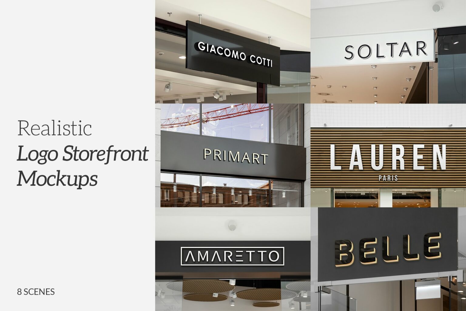 3D Logo Storefront Mockups – MasterBundles