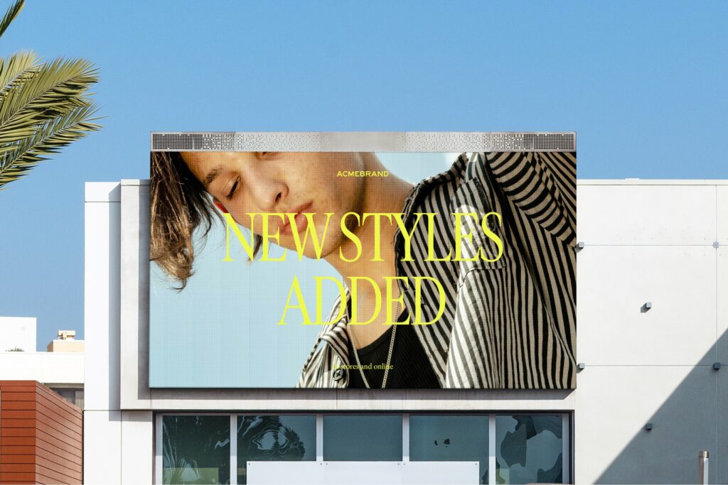 Outdoor Digital Billboard PSD Mockup – MasterBundles