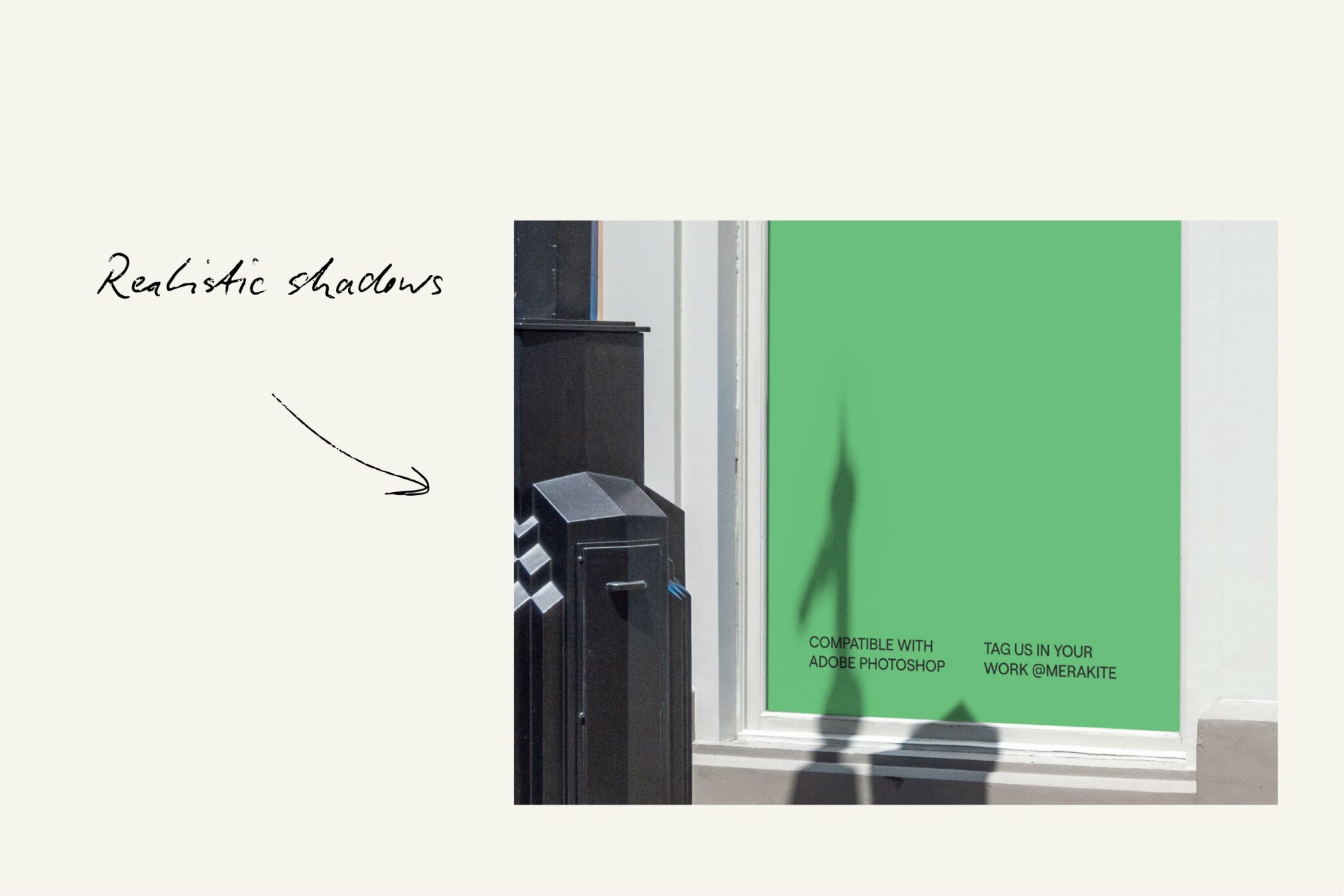 3-Panel Window Poster Mockup PSD – MasterBundles