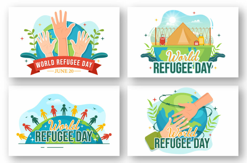 12 World Refugee Day Vector Illustration - MasterBundles