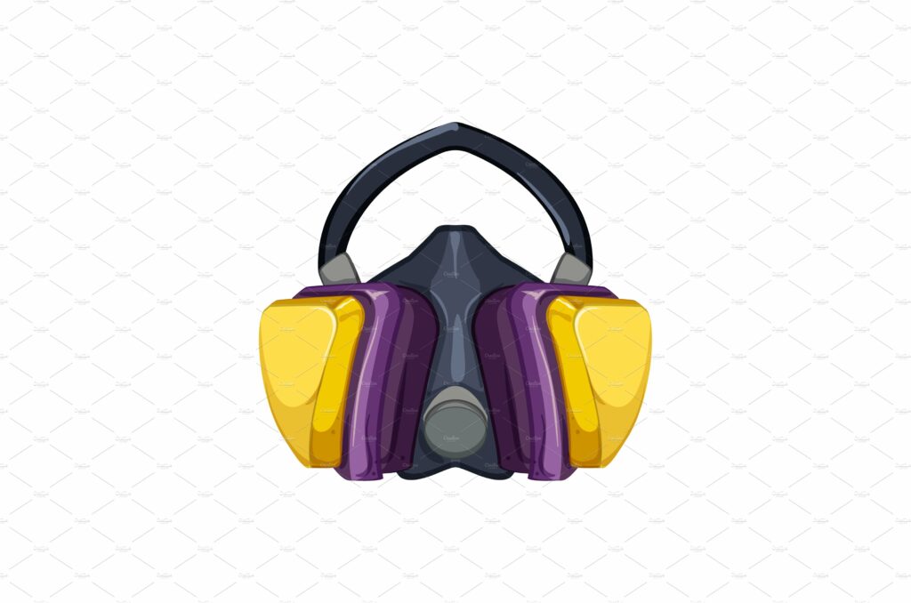 protection respirator mask cartoon – MasterBundles