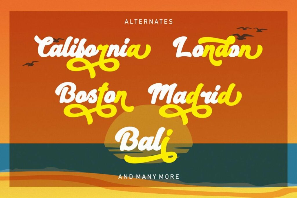 Retro Summer - Bold Retro Script – MasterBundles