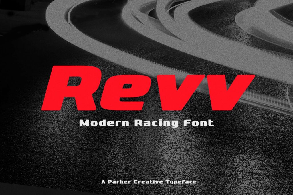Revv Modern Racing Font – MasterBundles