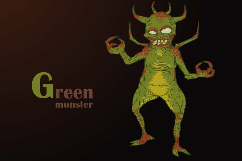 3 scary monsters – MasterBundles