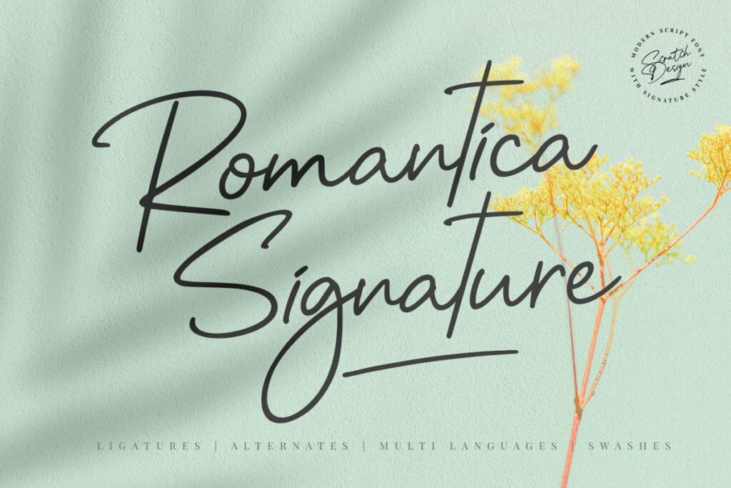 Romantika Signature | Script – MasterBundles