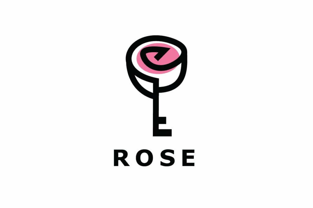 Rose Key Logo Template – MasterBundles