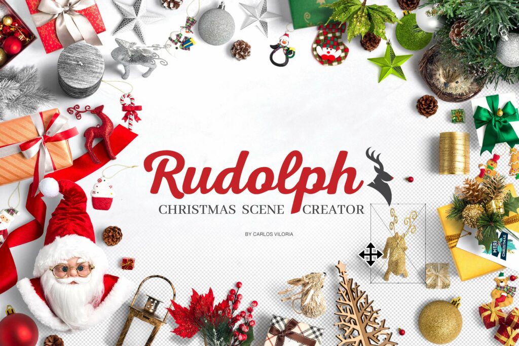 Rudolph Christmas Scene Creator – MasterBundles
